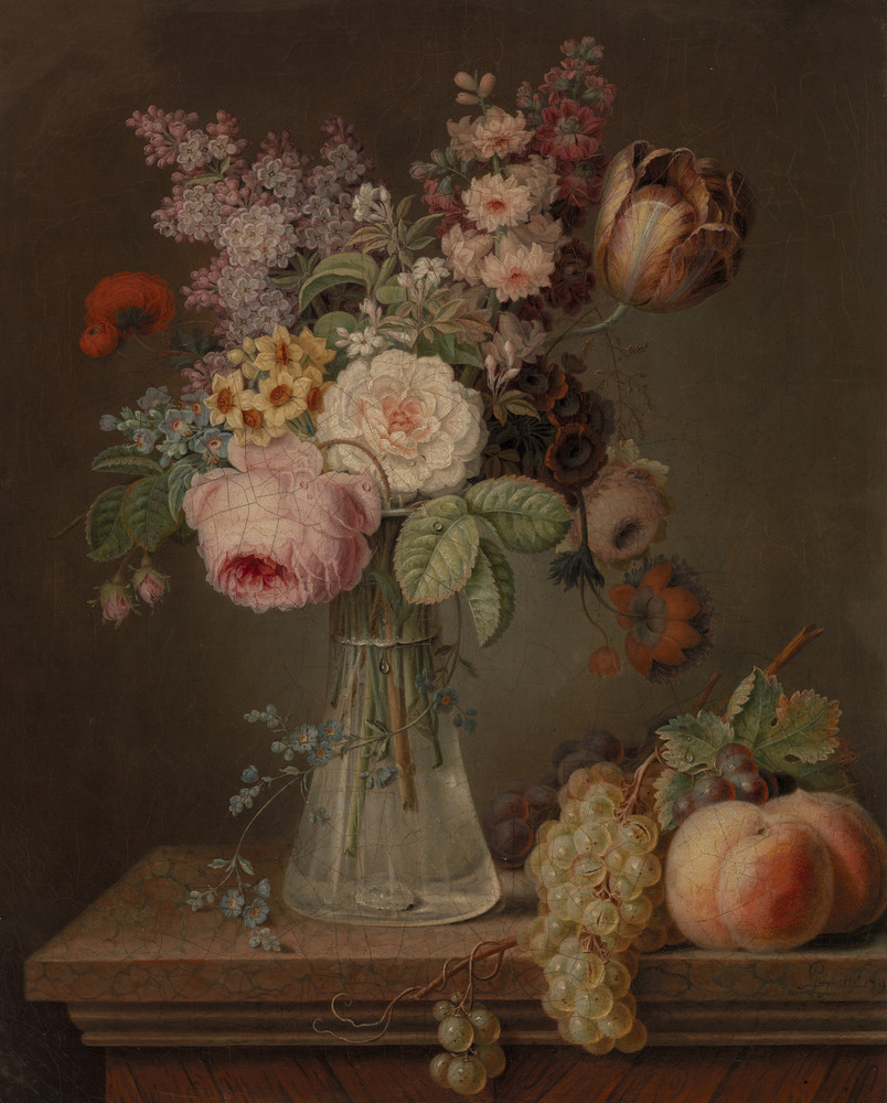 French Art Flowers Louis Berthommé Saint André , Still Life With